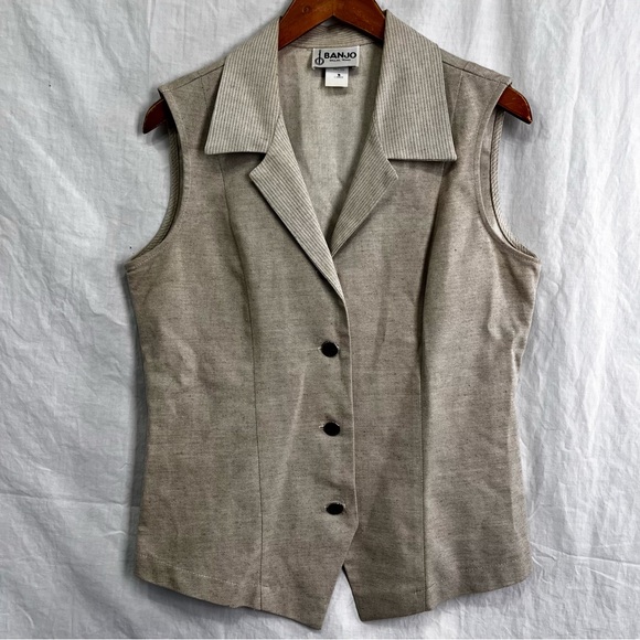 Vintage | Jackets & Coats | Vintage Banjo Vest Dallas Texas Women Large ...